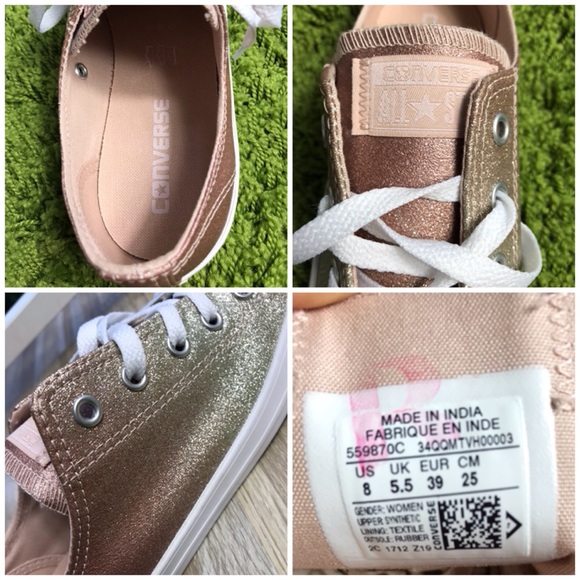 Converse | Shoes | Nwt Converse Advulc Ctas Dainty Ox Tr Gold Peach W ...
